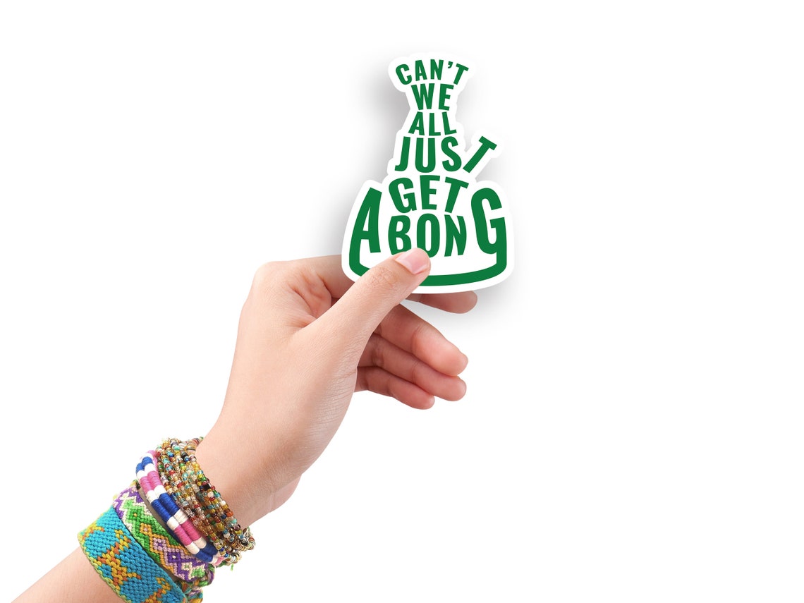 Cannabis Bong / Sticker / Waterproof Vinyl Decal. Fun Stickers - Etsy