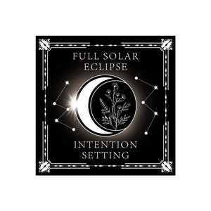 Full Solar Eclipse Intention Setting Sticker/ Waterproof Vinyl Decal ...