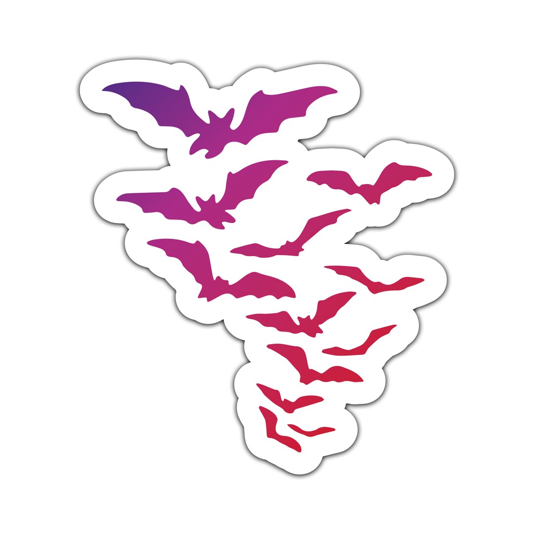 Bat Swarm / Sticker / Waterproof Vinyl Decal. Fun Stickers That Can Go ...
