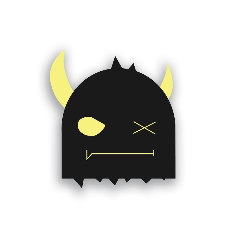 Pac Devil Pacman / Waterproof Vinyl Decal. Fun Stickers That - Etsy