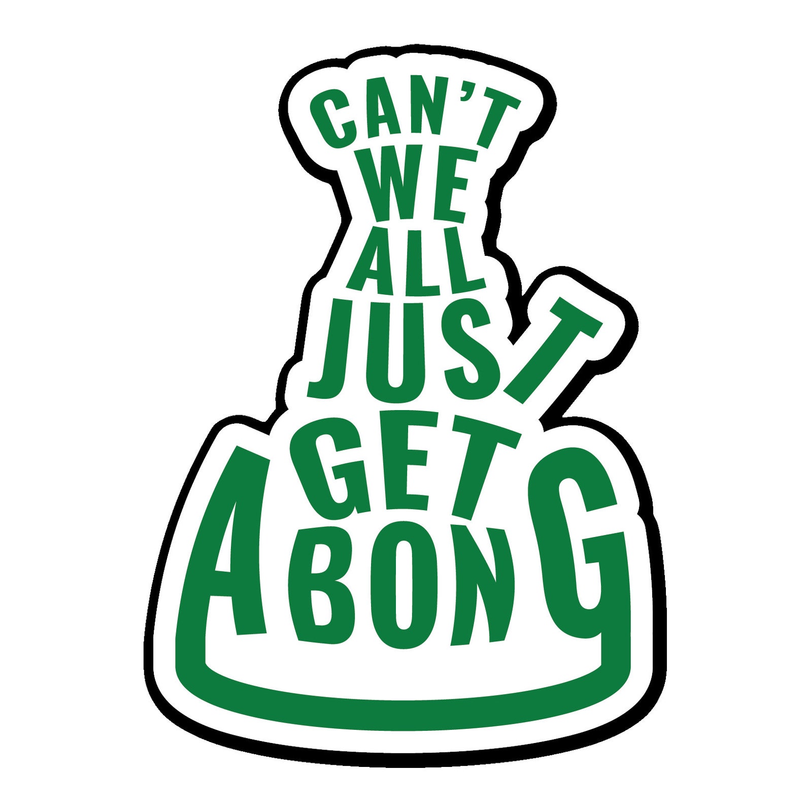 Cannabis Bong / Sticker / Waterproof Vinyl Decal. Fun Stickers - Etsy