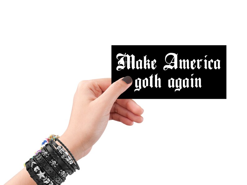 Make America Goth Again Sticker / Waterproof Vinyl Decal. Fun Stickers ...