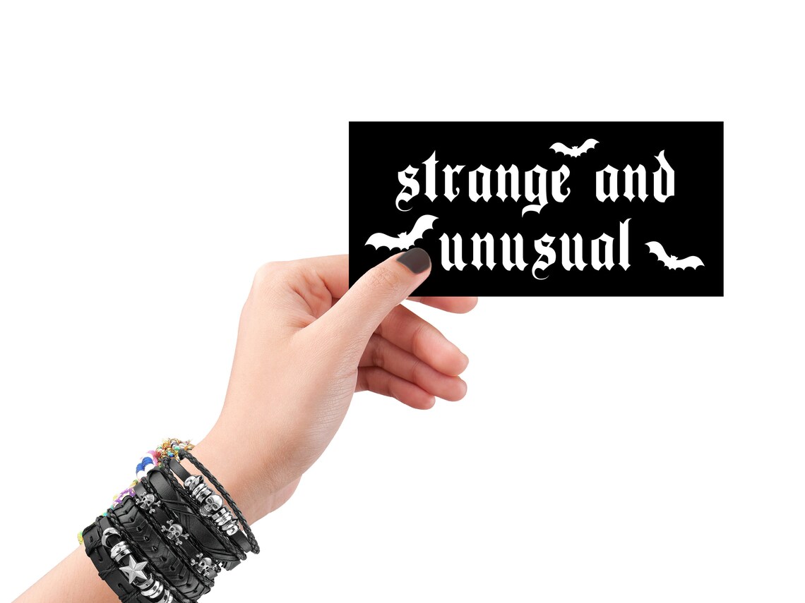 Strange and Unusual Sticker / Waterproof Vinyl Decal. Fun Stickers That ...