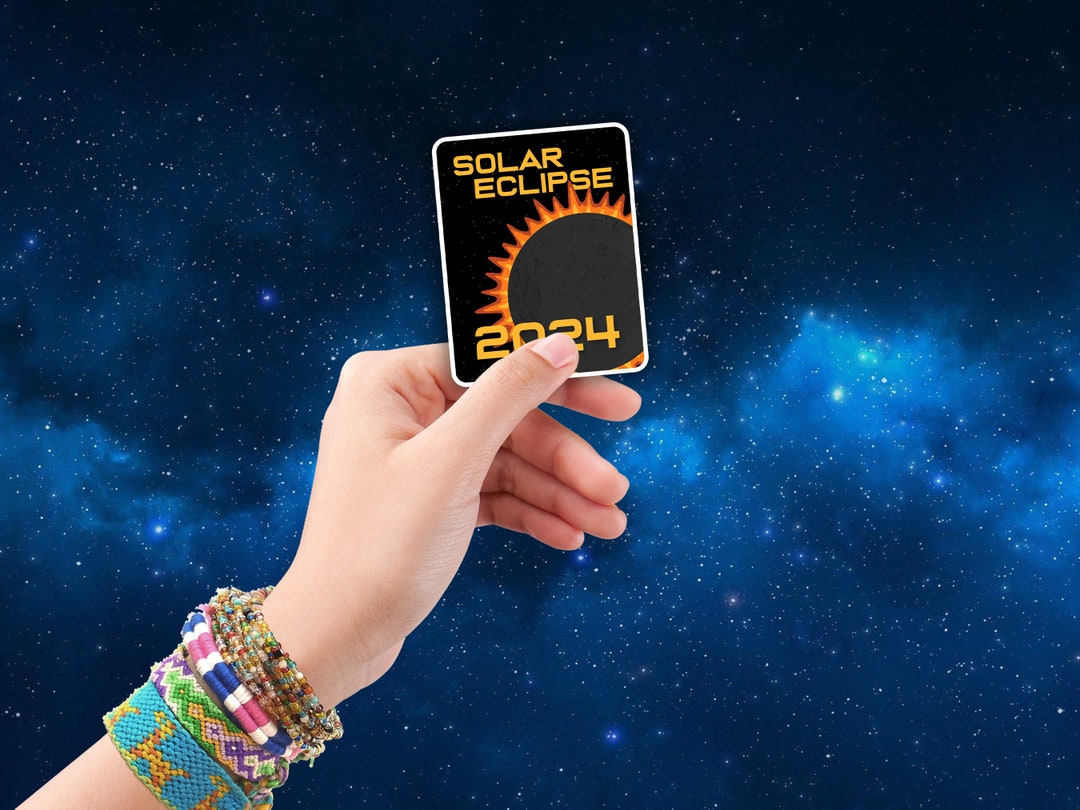 Full Solar Eclipse 2024 Sticker/ Waterproof Vinyl Decal. Fun Stickers ...