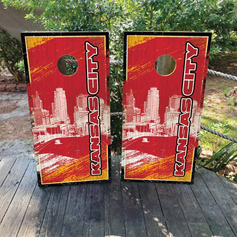 Kansas City Chiefs Cornhole Boards - Etsy