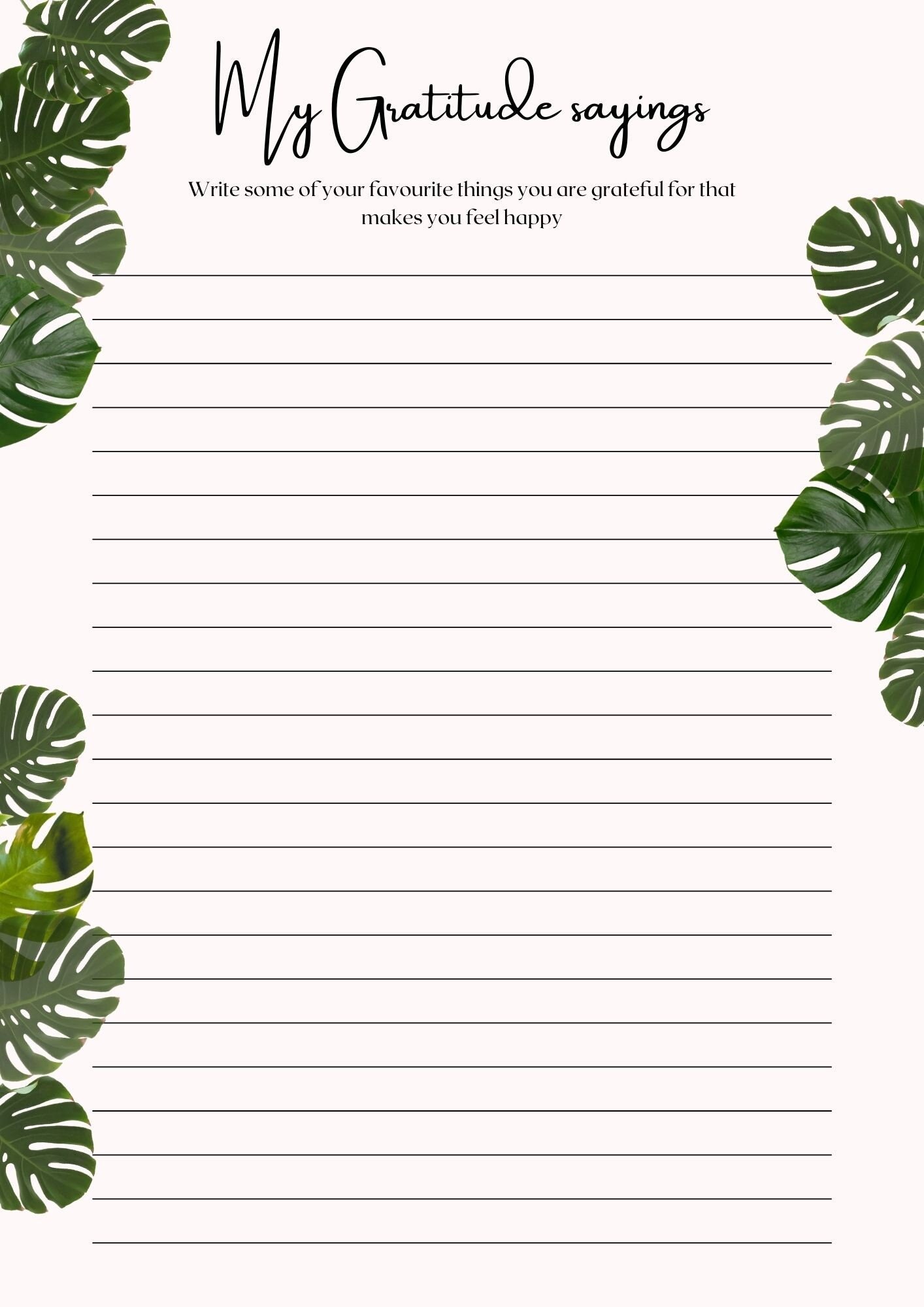 Printable Positive Morning Planner, Positivity Planner, Daily Routine ...
