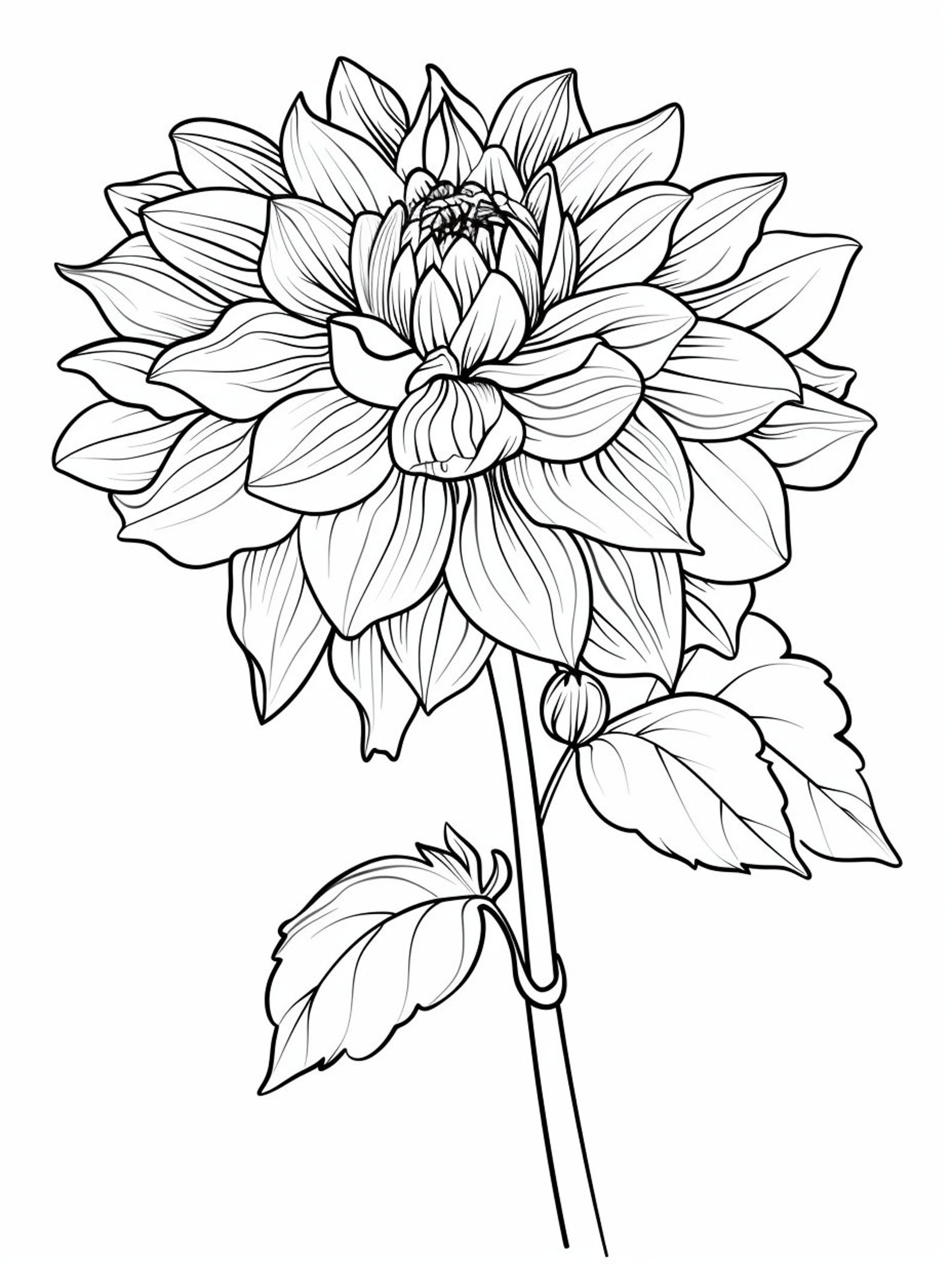 Printable Botanical Coloring Book Pages for Adults, Floral Adult ...