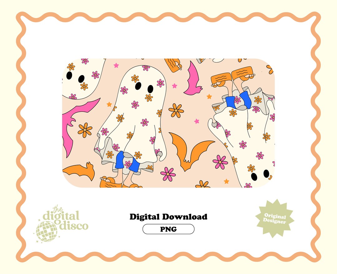 Halloween Pattern, Y2K Pattern, Y2k Png, Lizzie Mcguire Png, Ghost Png ...