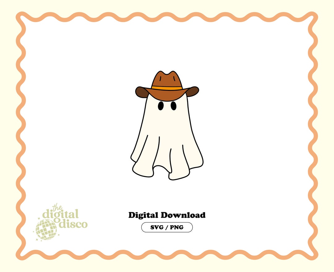 Halloween PNG, Ghost PNG, Western PNG, Cowboy Png, T-shirt Design ...