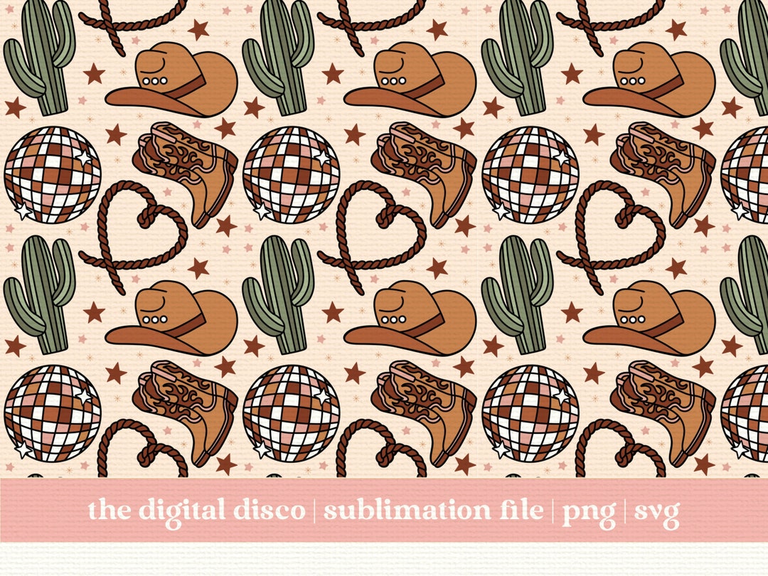 Howdy Valentine Seamless Pattern for Fabric | Sublimation Design | T ...