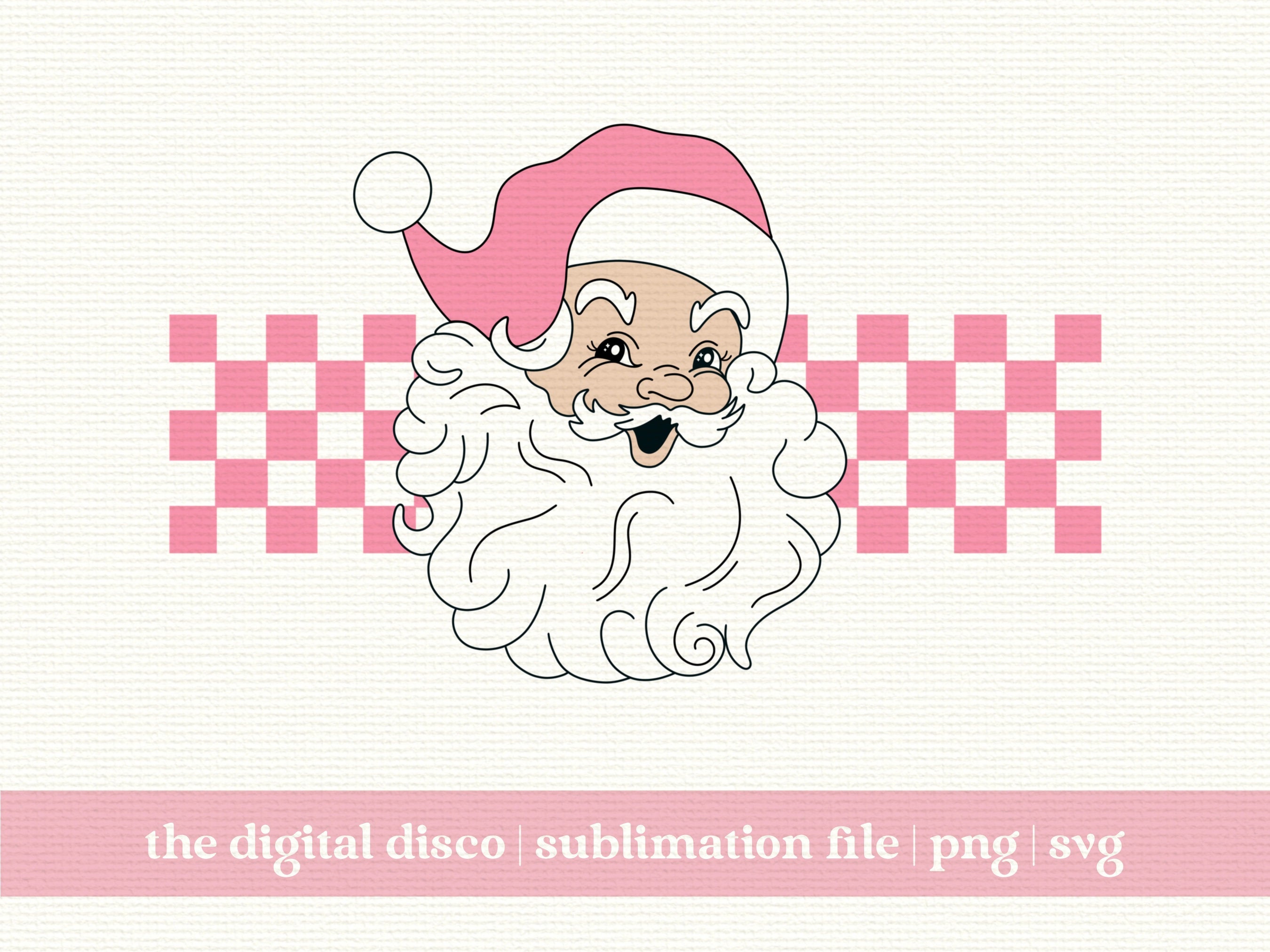 Santa Christmas SVG PNG Sublimation Design Shirt Design - Etsy