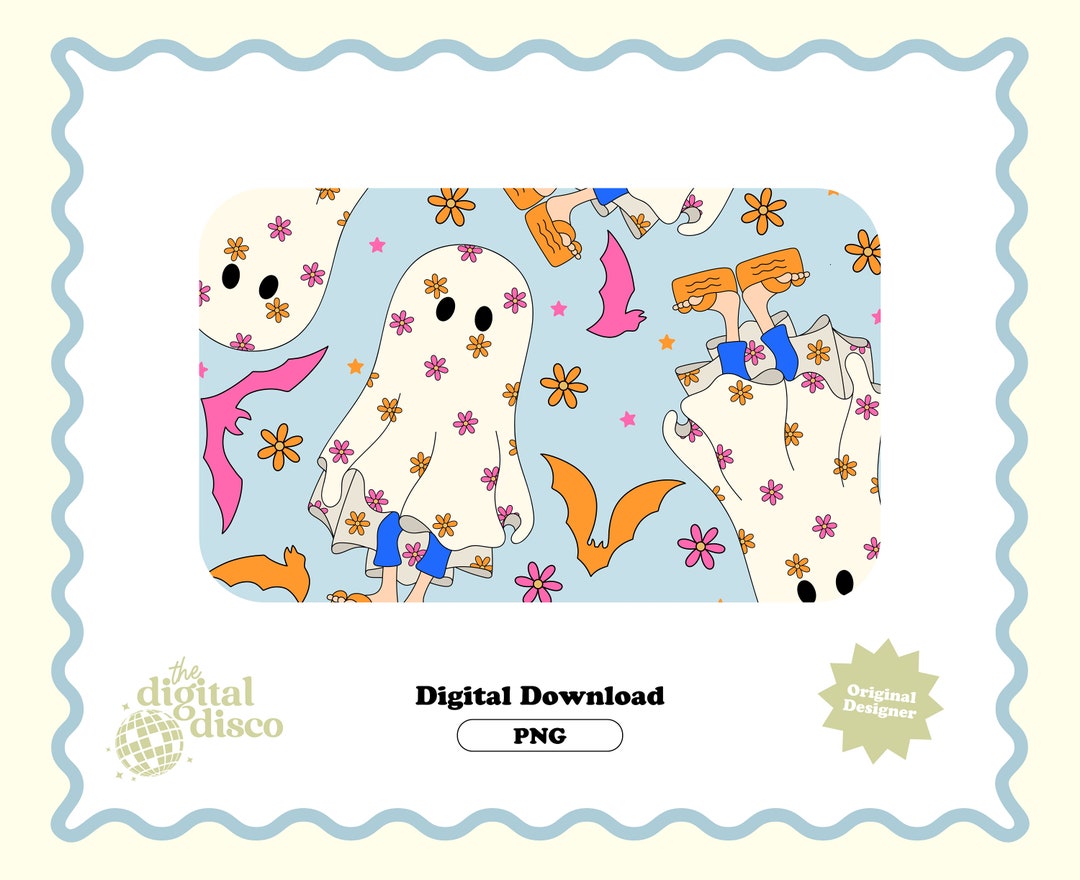 Halloween Pattern, Y2K Pattern, Y2k Png, Lizzie Mcguire Png, Ghost Png ...