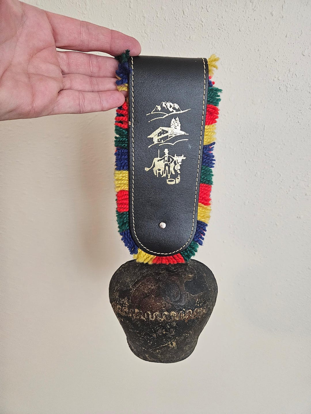 Vintage Swiss Cow Bell With Swiss Scene Lovely Sound Perfect Historical ...