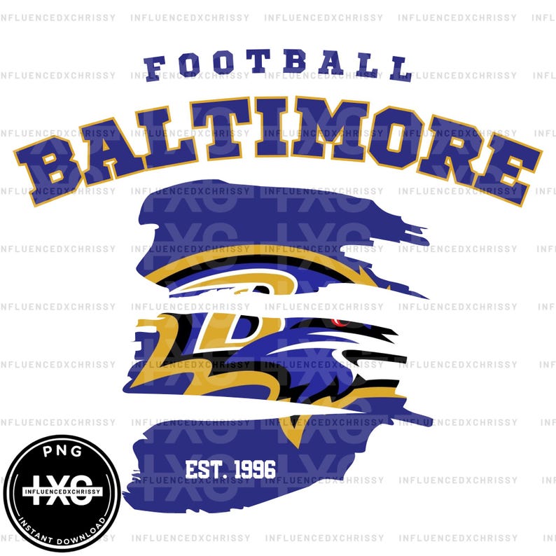 Baltimore Football PNG Digital Download Ravens Png File Game Day Tshirt ...