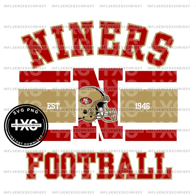 San Francisco Football Png Svg Digital Download File for 49ers Fan ...