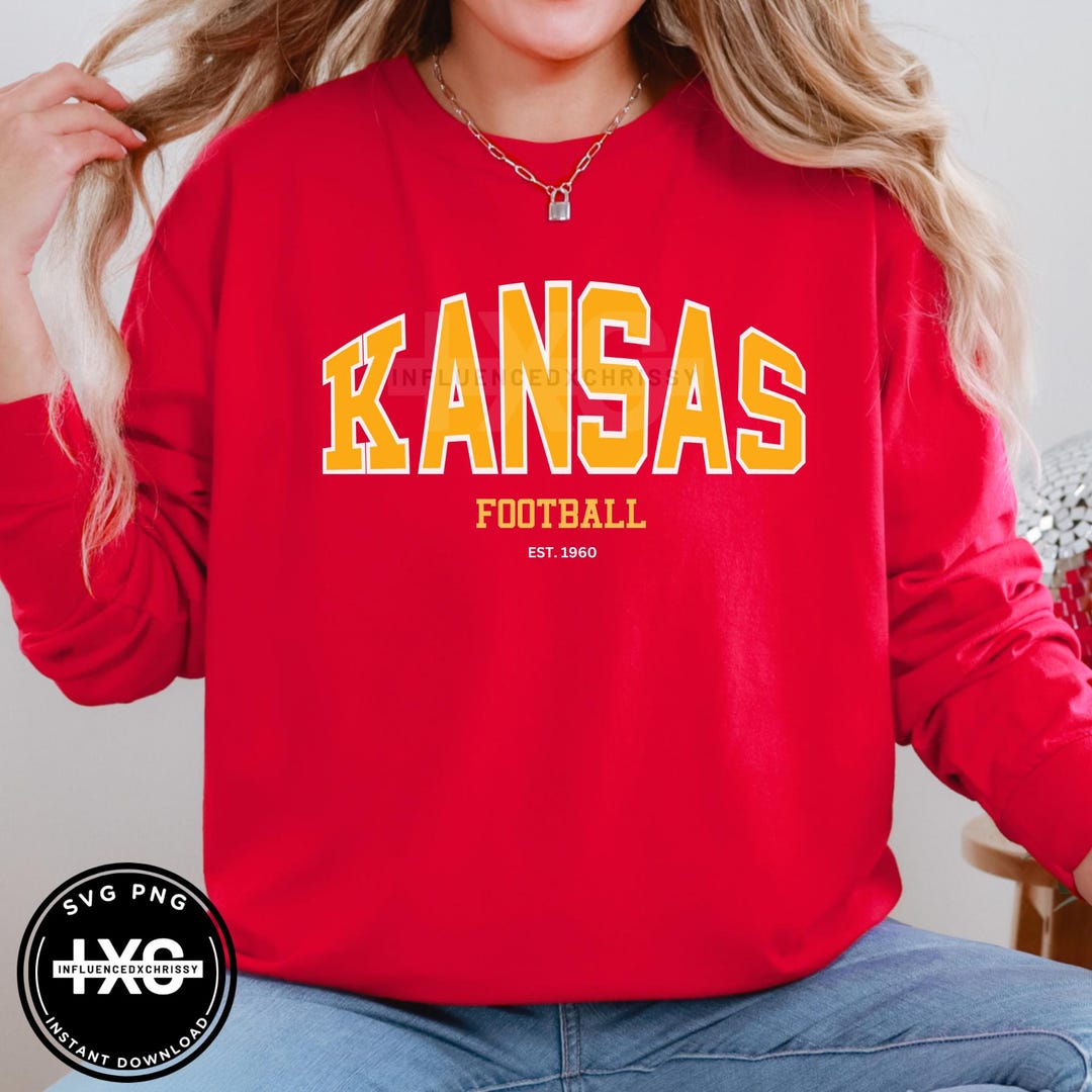 Kansas City Football PNG Svg Instant Digital Download for Chiefs Fan ...