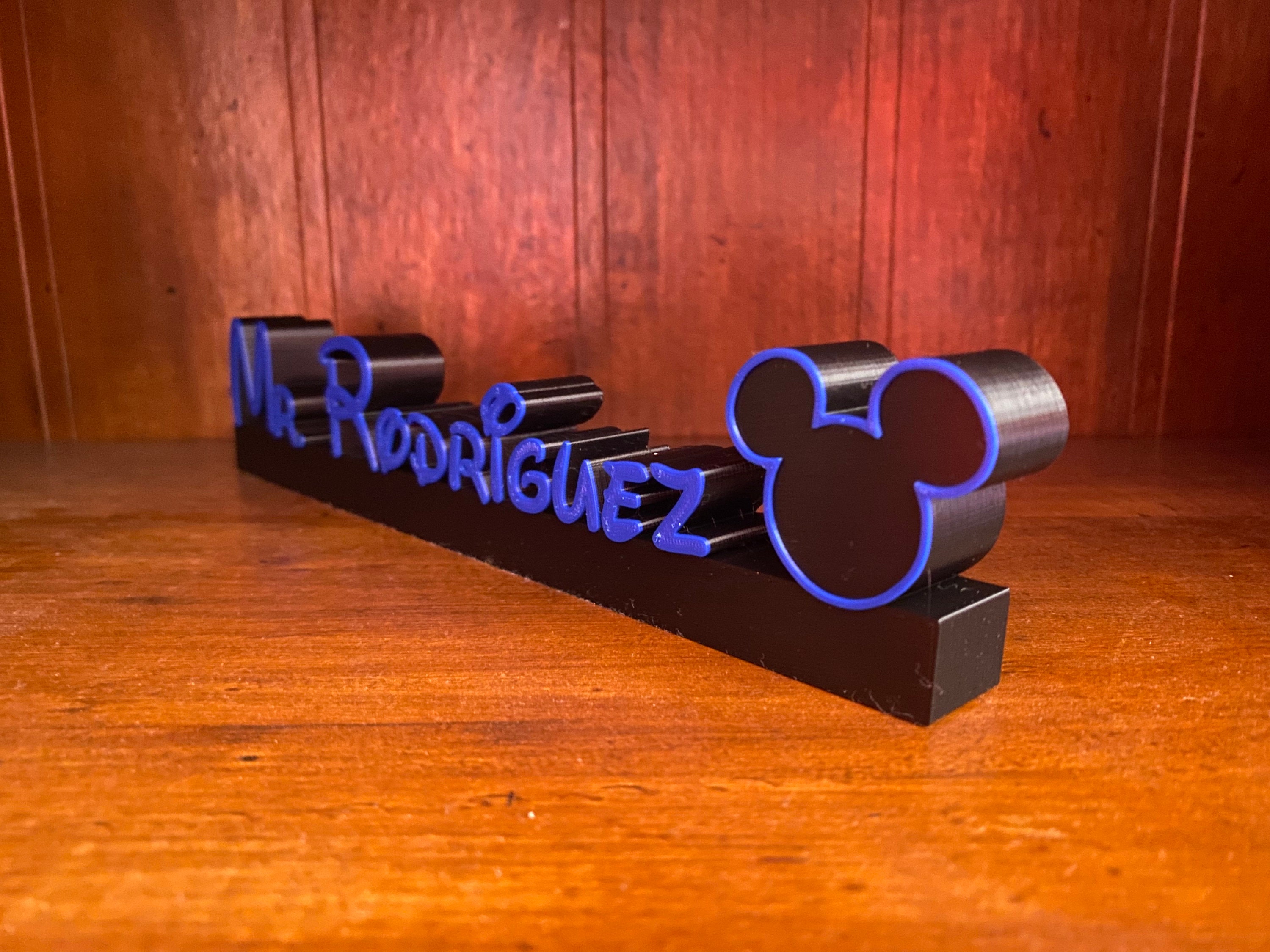 Mouse Inspired Name Plate - Etsy