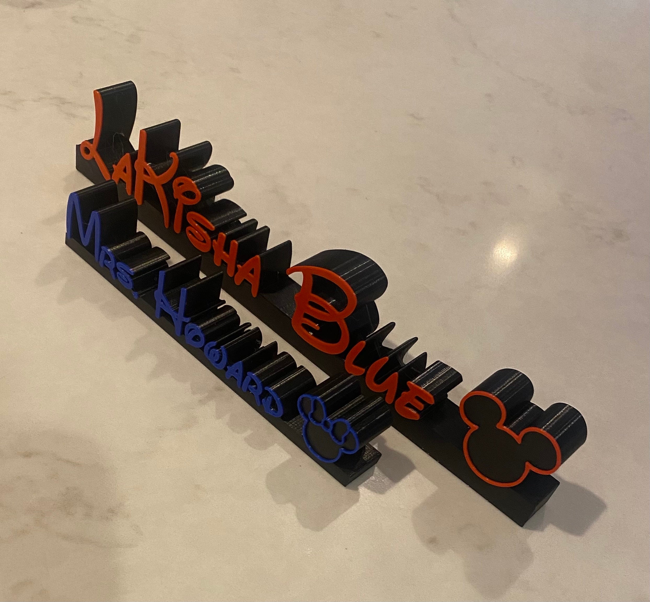 Mouse-inspired Name Plate - Gift/present for Desks/rooms for Teachers ...