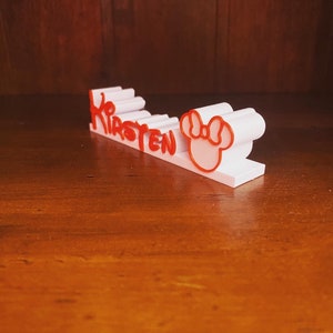 Mouse Inspired Name Plate - Etsy