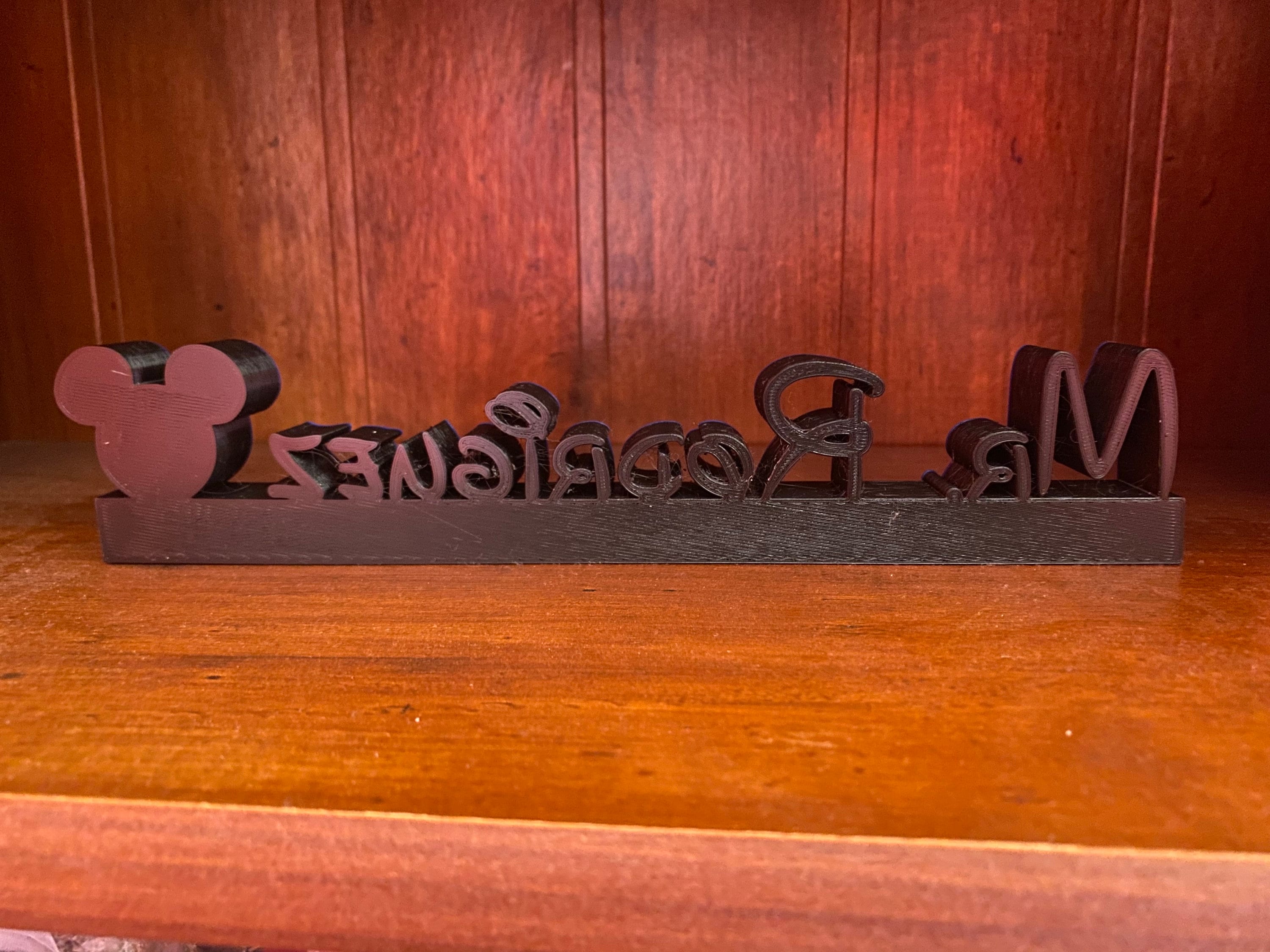 Mouse Inspired Name Plate - Etsy