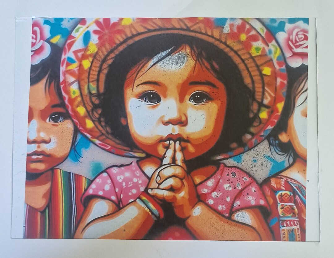 Mexican Munchkin Mexicana Babyface Indigenous Watercolor Art by Luke ...