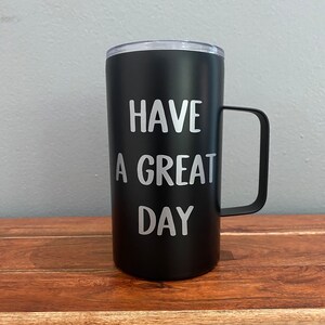Have A Great Day Middle Finger Under Cup Travel Mug With - Etsy
