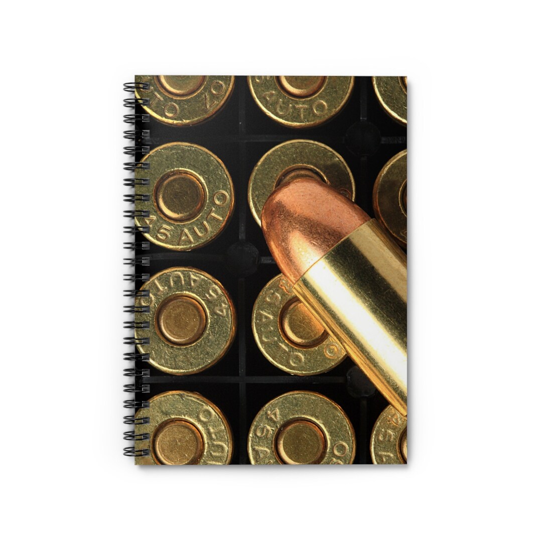 Print on Demand Bullet Ammunition Spiral Notebook - Ruled Line Crime ...