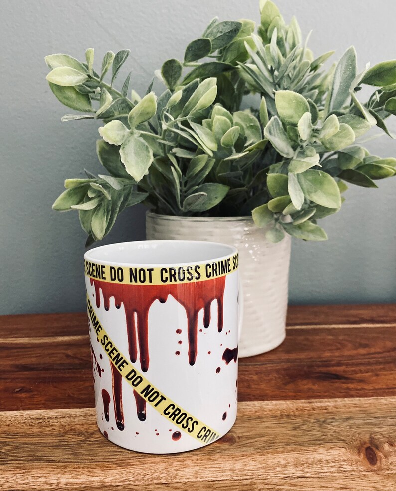 Crime Scene Coffee Makes Me Feel Less Murdery Coffee Mug - Etsy