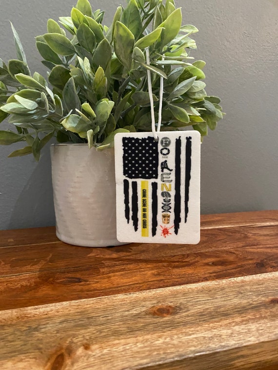 Crime Scene Forensics Flag Unscented Hanging Car Air - Etsy