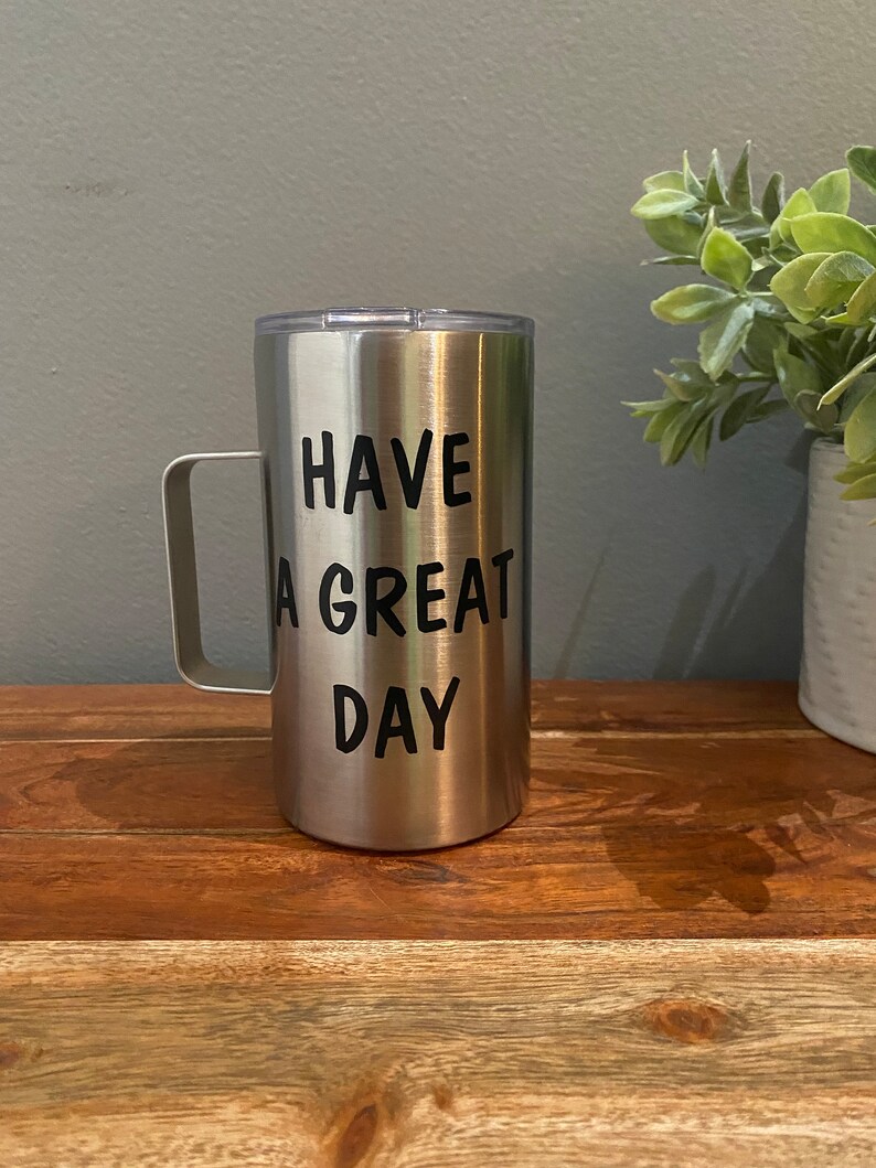 Have A Great Day Middle Finger Under Cup Travel Mug With - Etsy