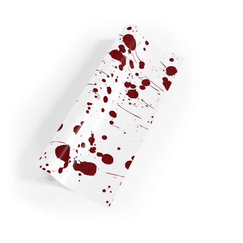 Blood Spatter Blood Splatter Gift Wrapping Paper Rolls, 1pc Crime Scene ...