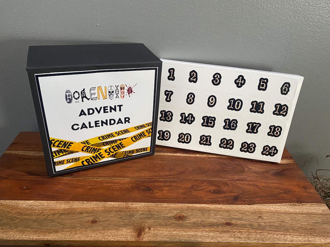 Anytime Crime Scene Advent Calendars With Miniature Items Human Anatomy ...