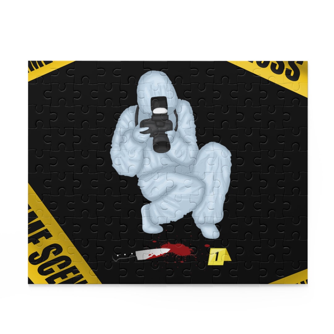 Crime Scene Covered Overall Suit Puzzle (120, 252, 500-piece) Forensics ...