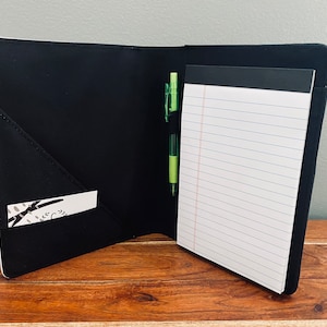 Police Dispatcher Thin Gold Line Thin Yellow Line Soft Cover Padfolio ...