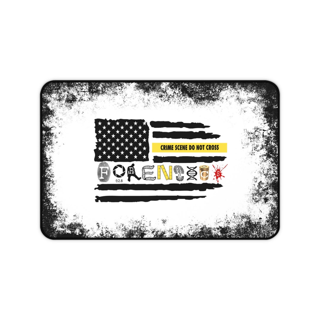 Crime Scene Forensics Flag Desk Mat Gift Csi~~~print on Demand - Etsy