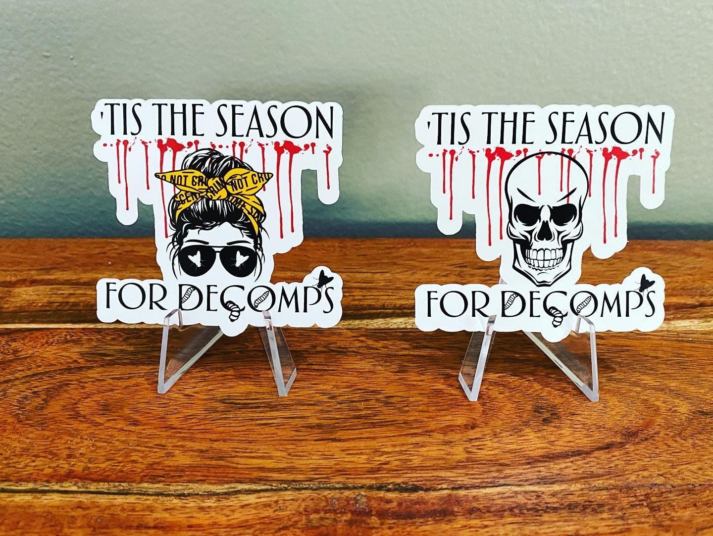 Decomp Crime Scene Skull Stickers Magnets Forensics Gifts - Etsy