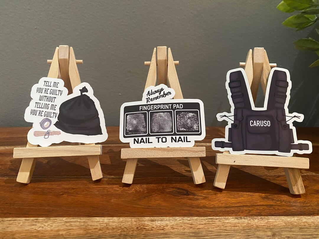 Crime Scene Fingerprints Body Bag Guilty Tactical Vest Sticker Decal ...