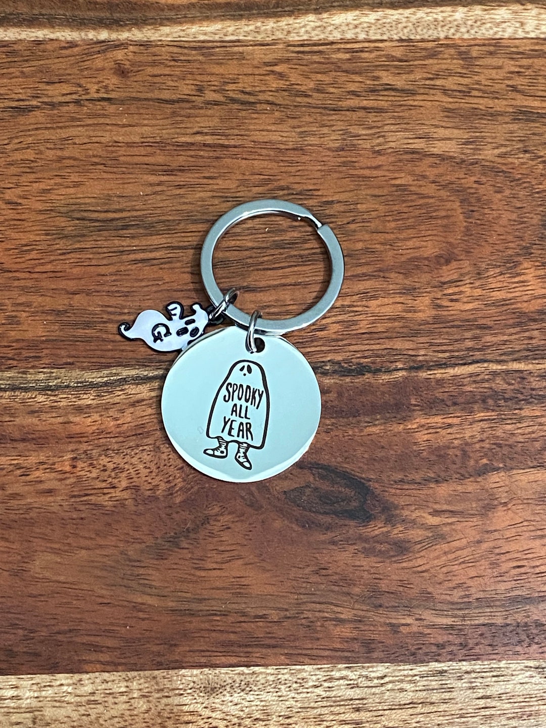 Spooky All Year Ghost Keychain Halloween Keychain Spooky Keychain Gift ...