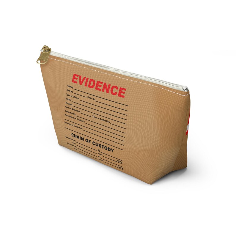 Crime Scene Evidence Bag Accessory Pouch W T-bottom, Travel Organizer ...