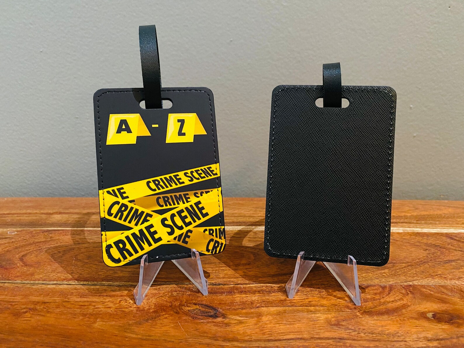 Crime Scene Yellow Placard Numbers Letters Luggage Tags Bag - Etsy