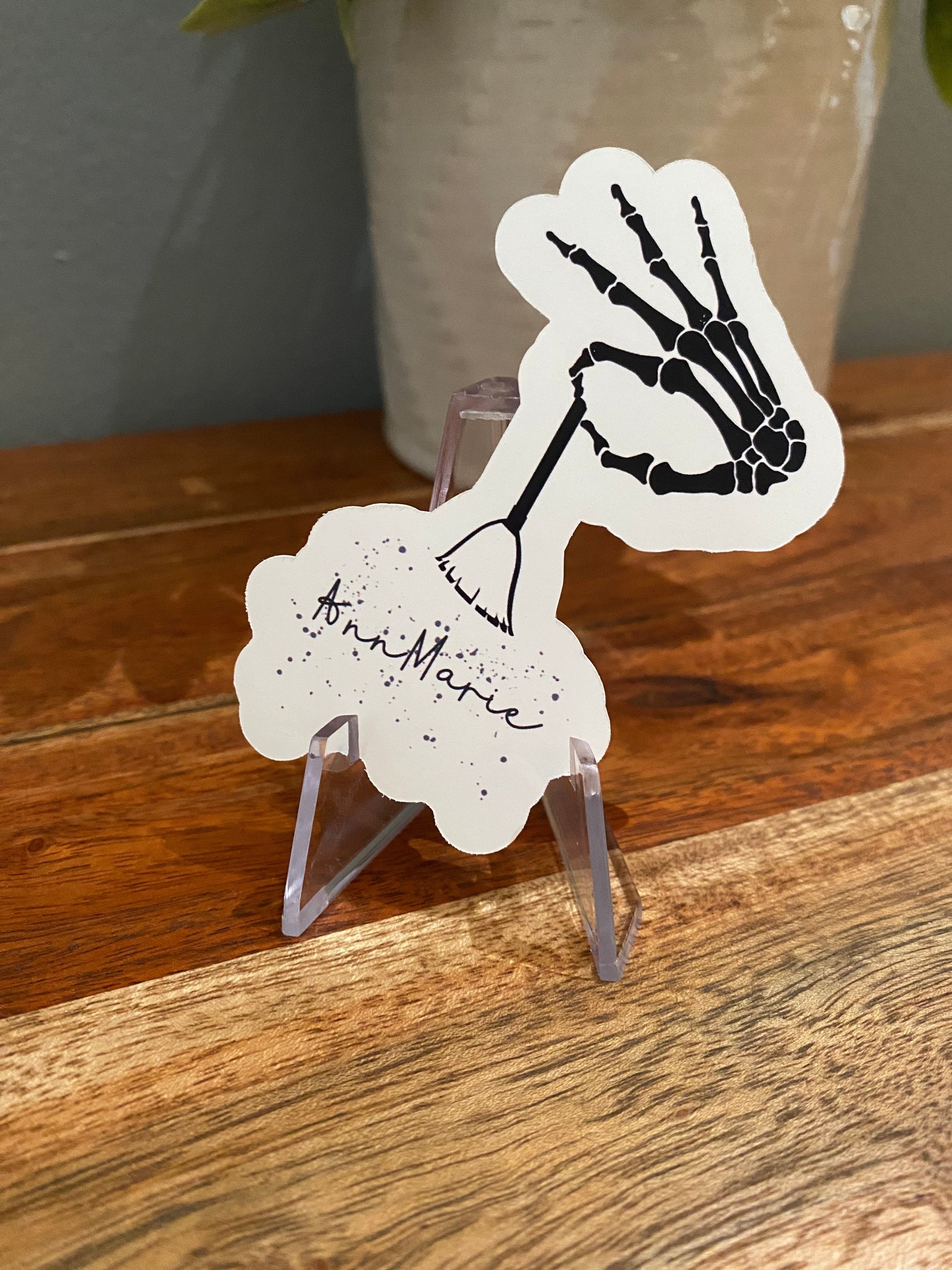 Crime Scene Skeleton Hand Processing Custom Sticker Magnet Forensics ...