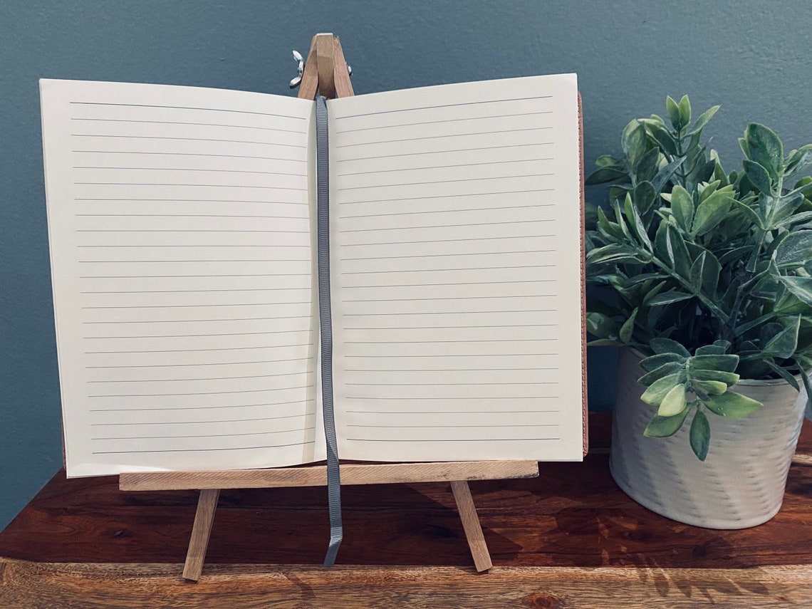 Personalized Light Brown Tan Leather Journal With Lined Paper - Etsy
