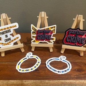 Partners in Crime Crime Scene Stickers Magnets Forensics Gift CSI ...