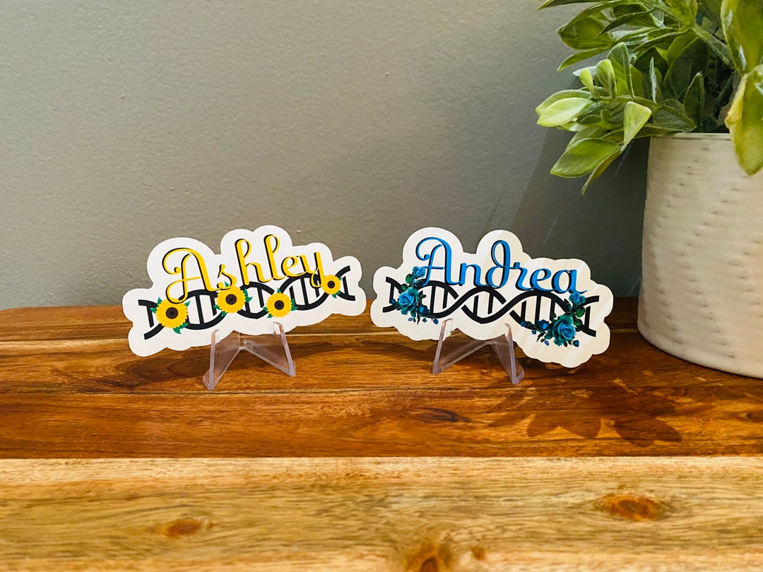 Floral DNA Helix Stickers Forensics Gift CSI Crime Scene Medical ...