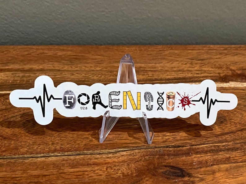 Forensic Science Life Line Stickers Forensics Gift CSI Crime Scene ...