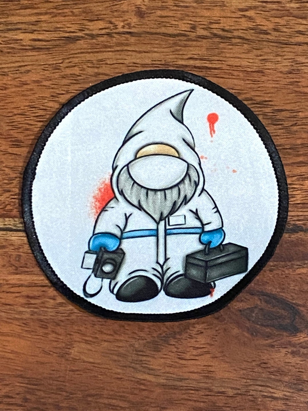Crime Scene Gnome Blood Spatter Iron on Patch Forensics Gifts - Etsy