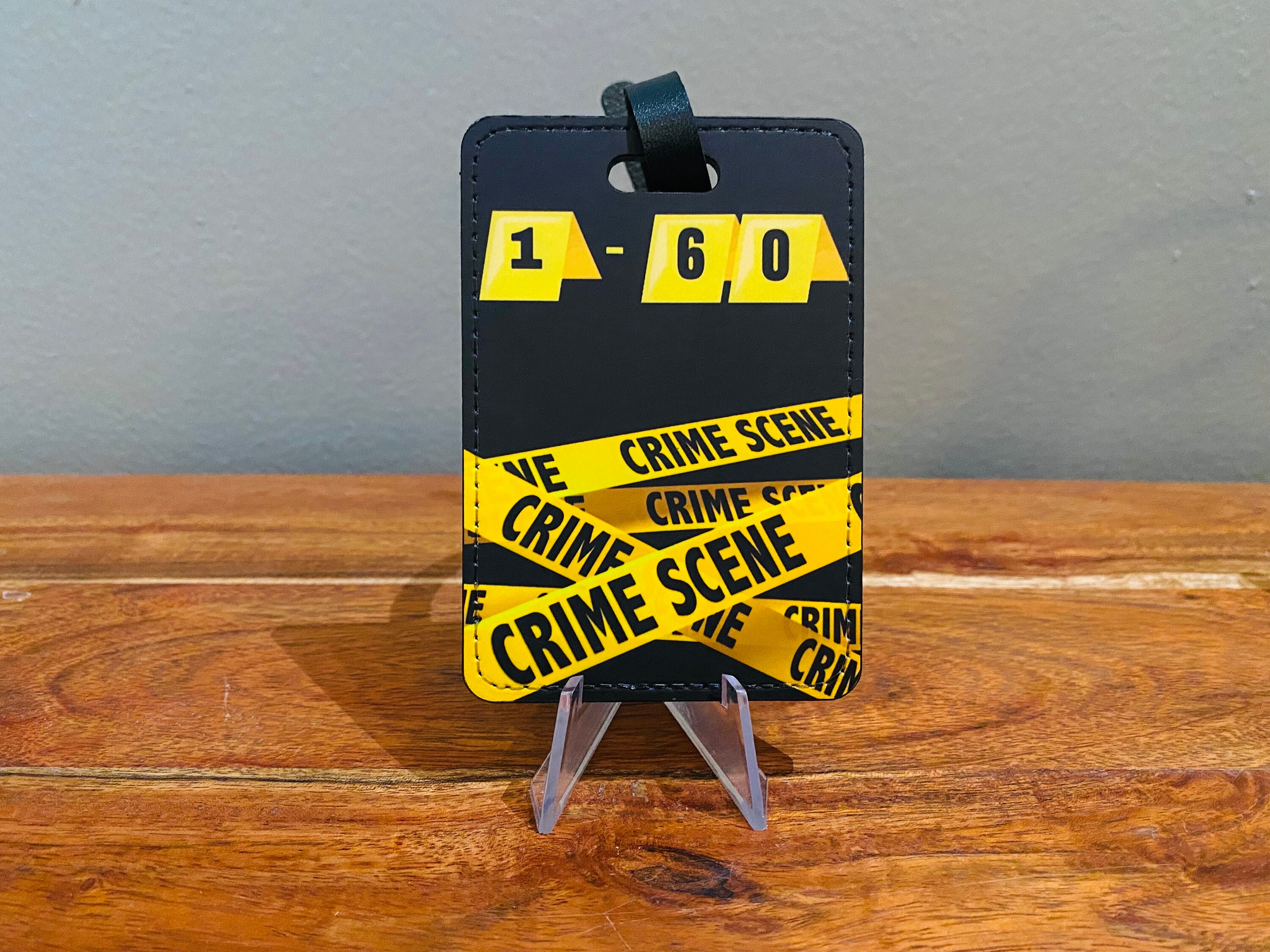 Crime Scene Yellow Placard Numbers Letters Luggage Tags Bag - Etsy