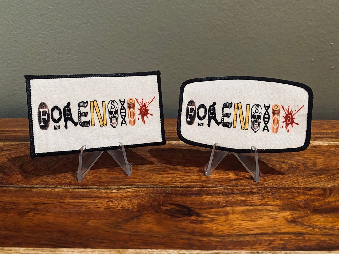 Forensic Flag Iron on or Velcro Patch Forensics Gifts CSI Crime Scene ...