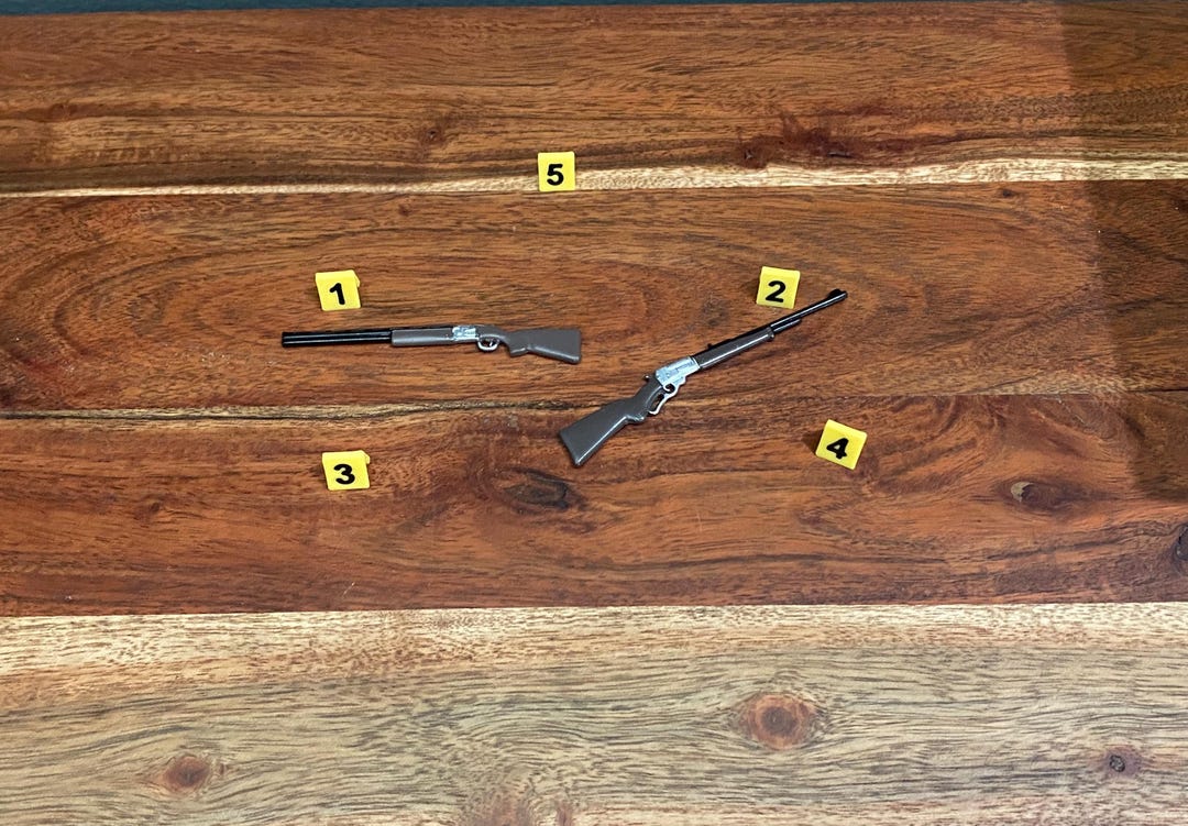 Miniature Yellow Evidence Placards 3D Forensics True Crime - Etsy