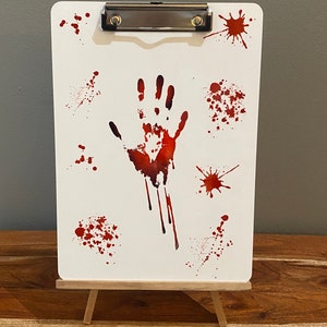 Crime Scene Blood Spatter Blood Dripping Messy Bun Personalized ...